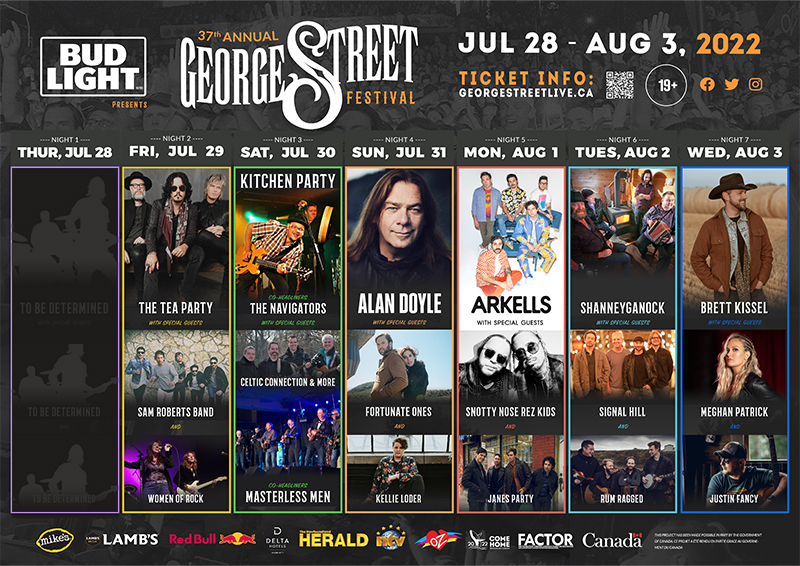 2022 George Street Festival Lineup Announced – Newfoundland Herald